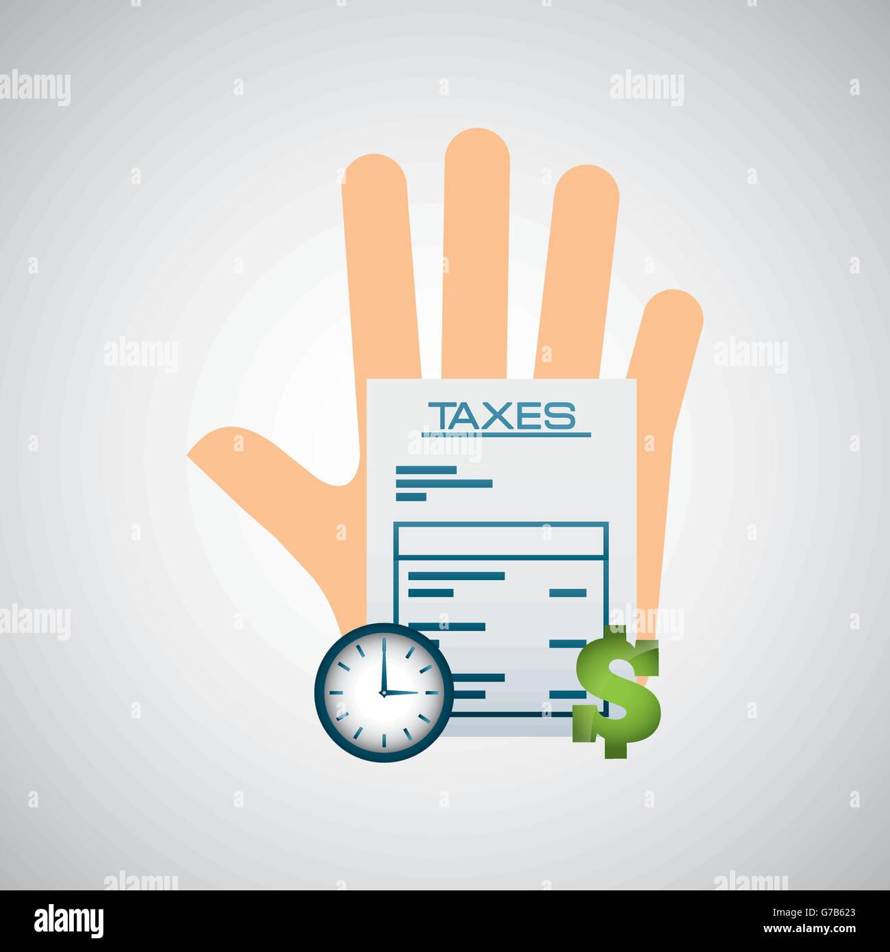 tax time design Stock Vector Image & Art - Alamy