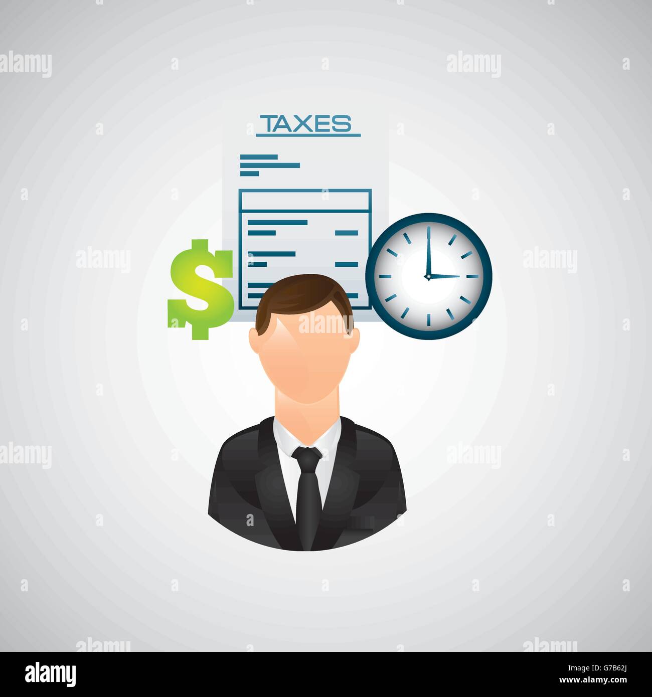 tax time design Stock Vector Image & Art - Alamy