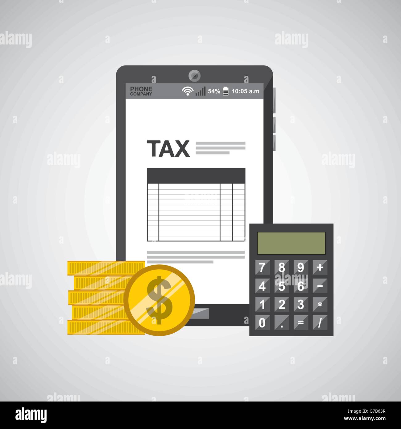 tax time design Stock Vector Image & Art - Alamy