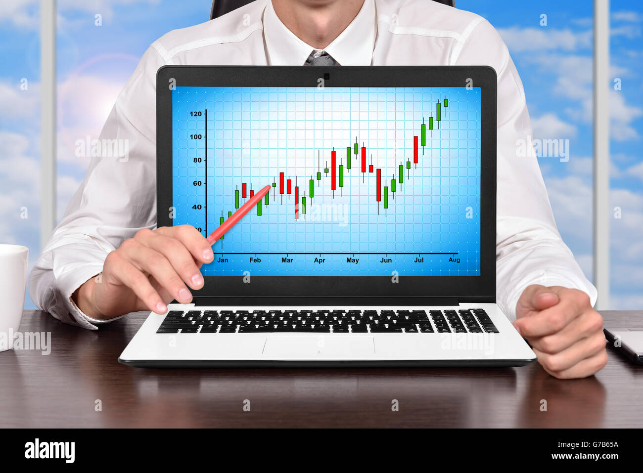 Man office chart hi-res stock photography and images - Alamy