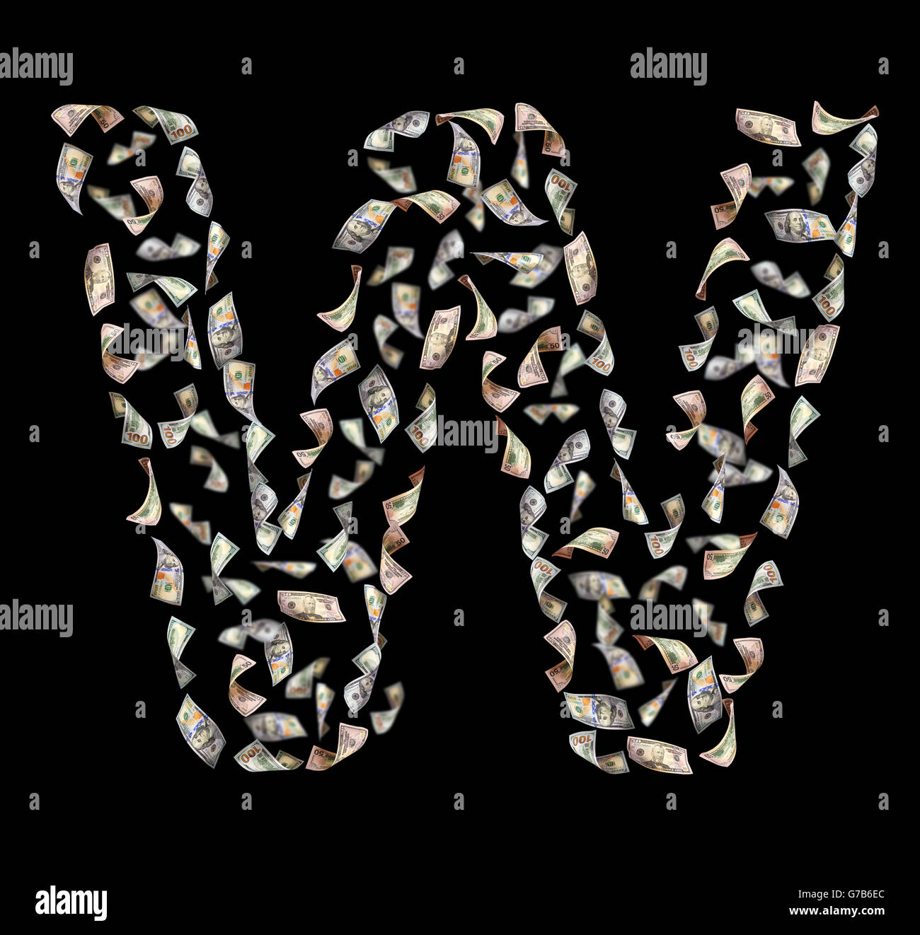 W typography font letter type hi-res stock photography and images - Alamy