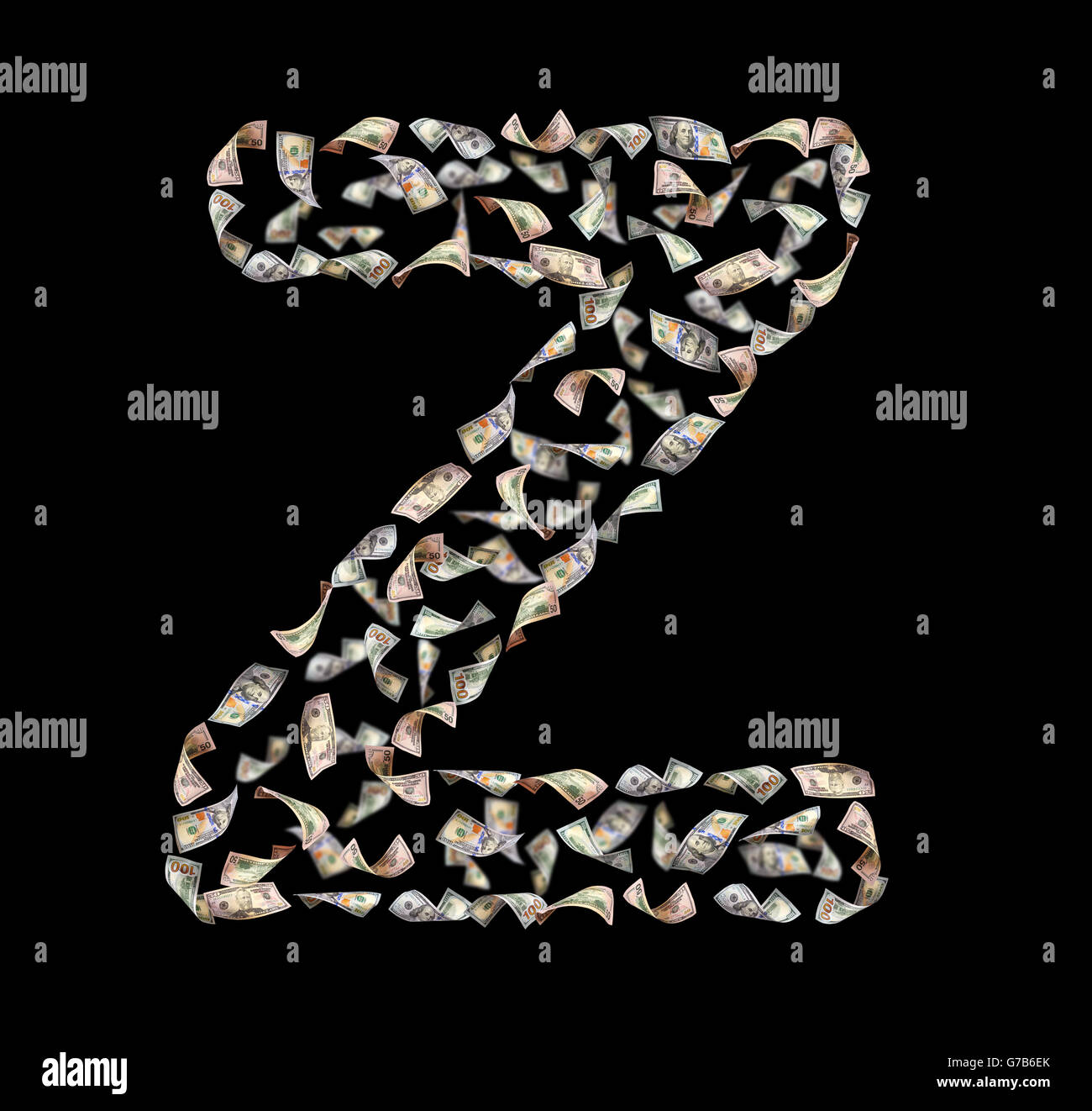 Dollar bill font hi-res stock photography and images - Alamy