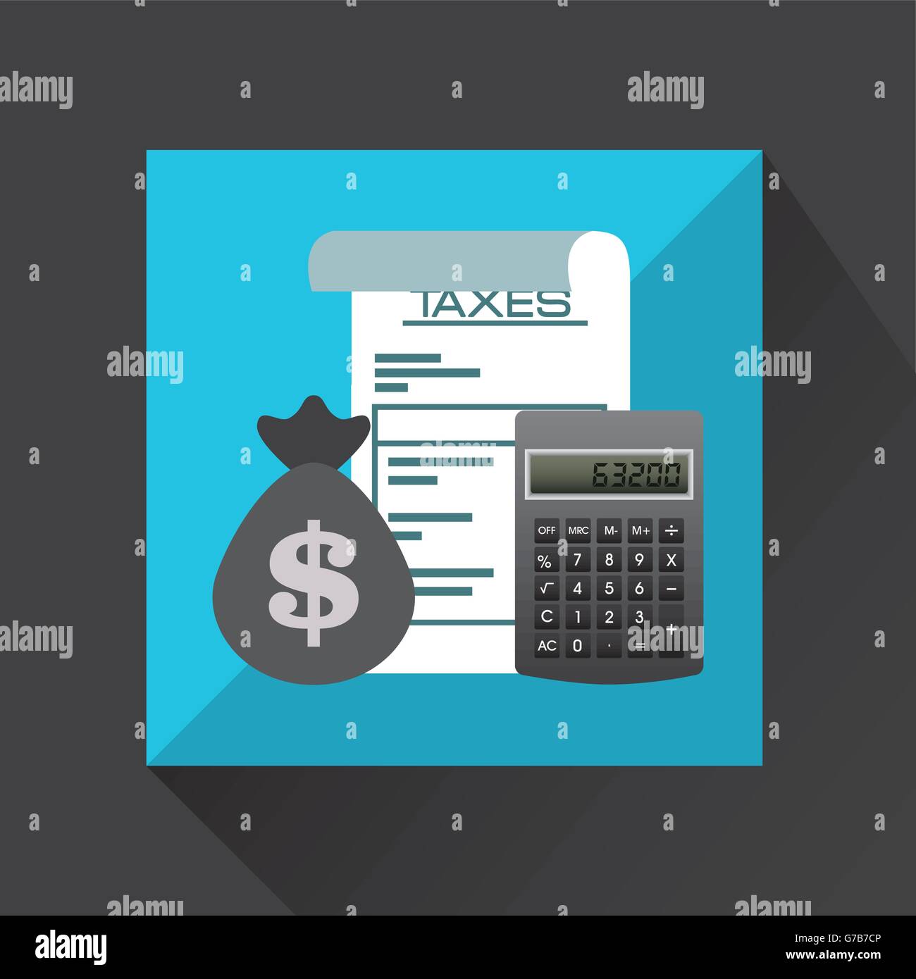 tax time design Stock Vector Image & Art - Alamy