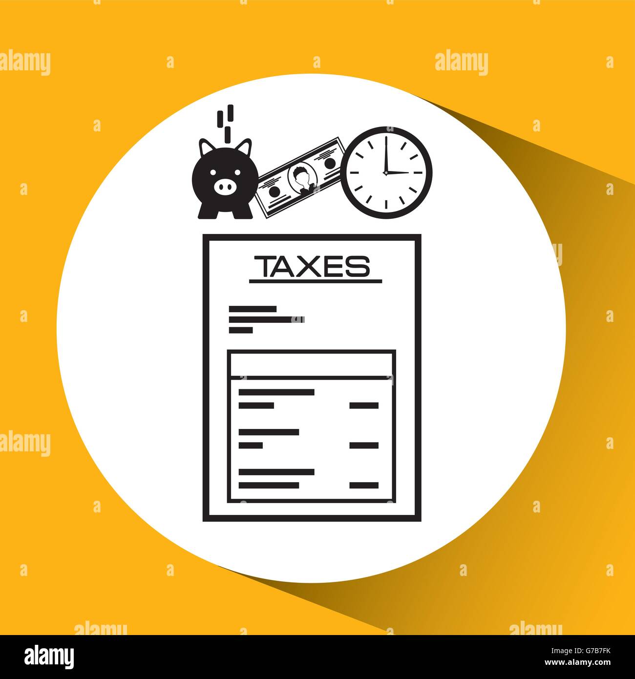 tax time design Stock Vector Image & Art - Alamy