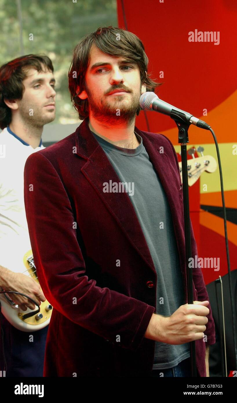 Conor Deasy of The Thrills during their guest appearance on MTV's TRL ...