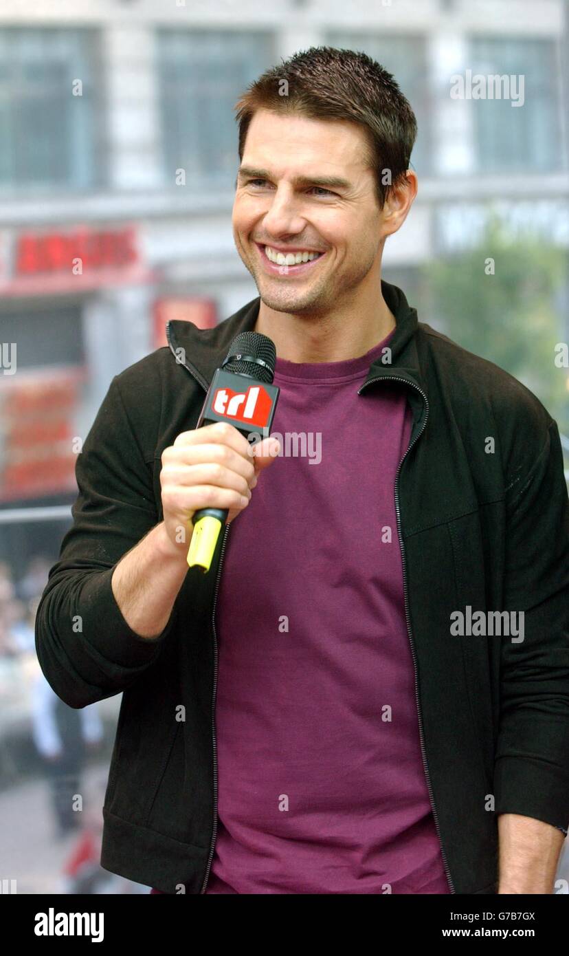 US actor Tom Cruise during his guest appearance on MTV's TRL - Total ...