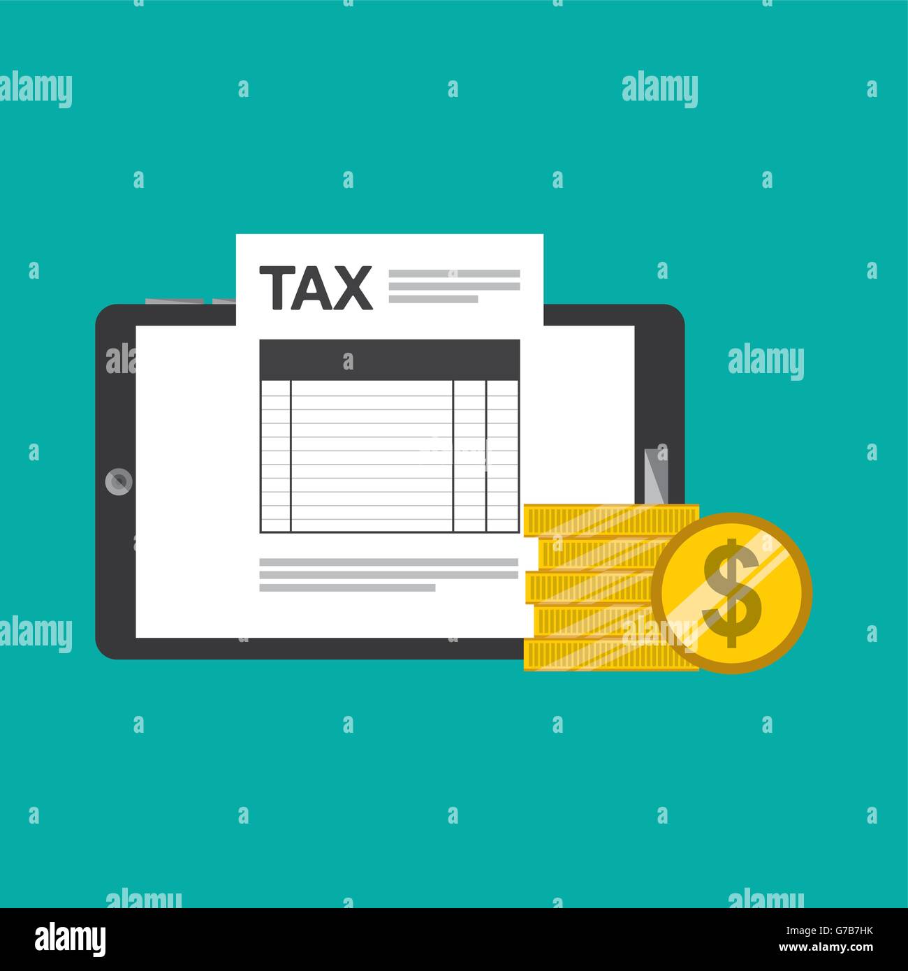 tax time design Stock Vector Image & Art - Alamy