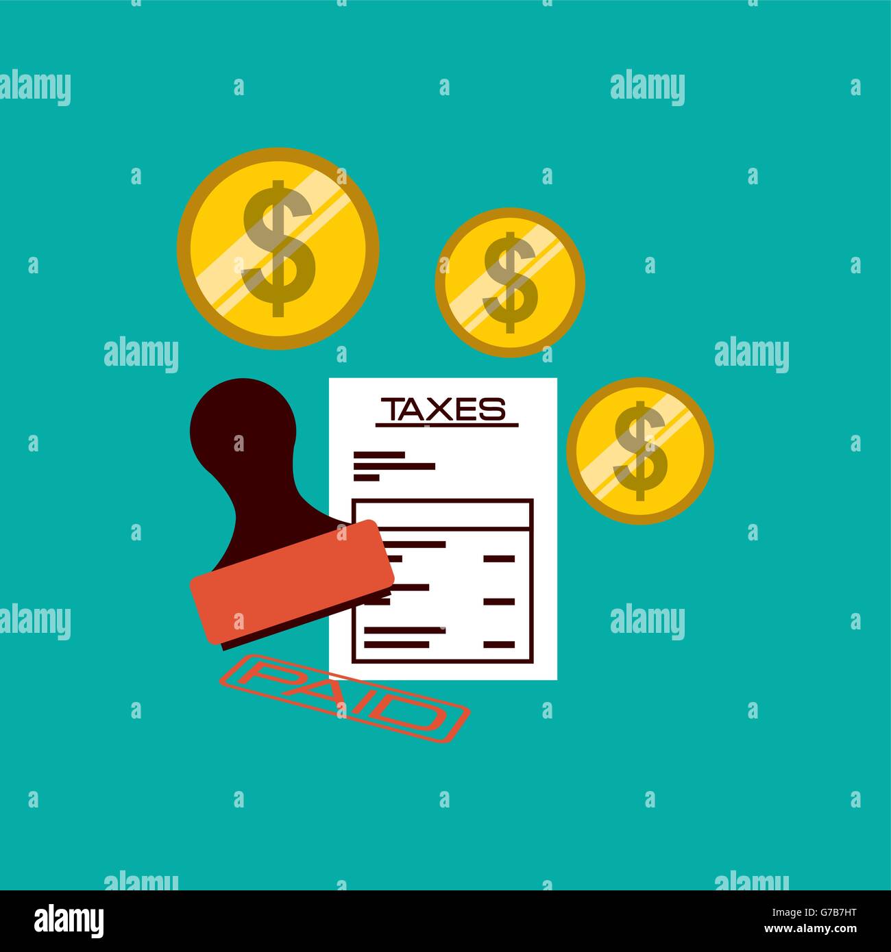 tax time design Stock Vector Image & Art - Alamy