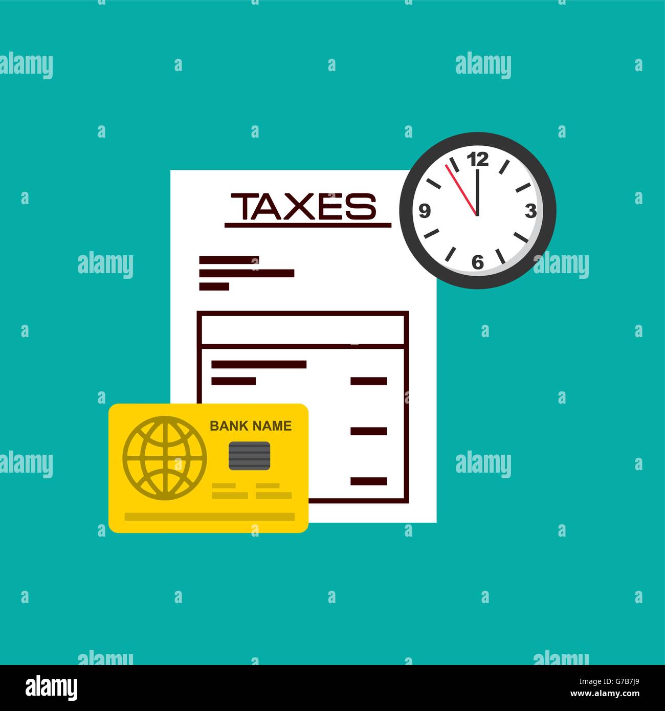 tax time design Stock Vector Image & Art - Alamy