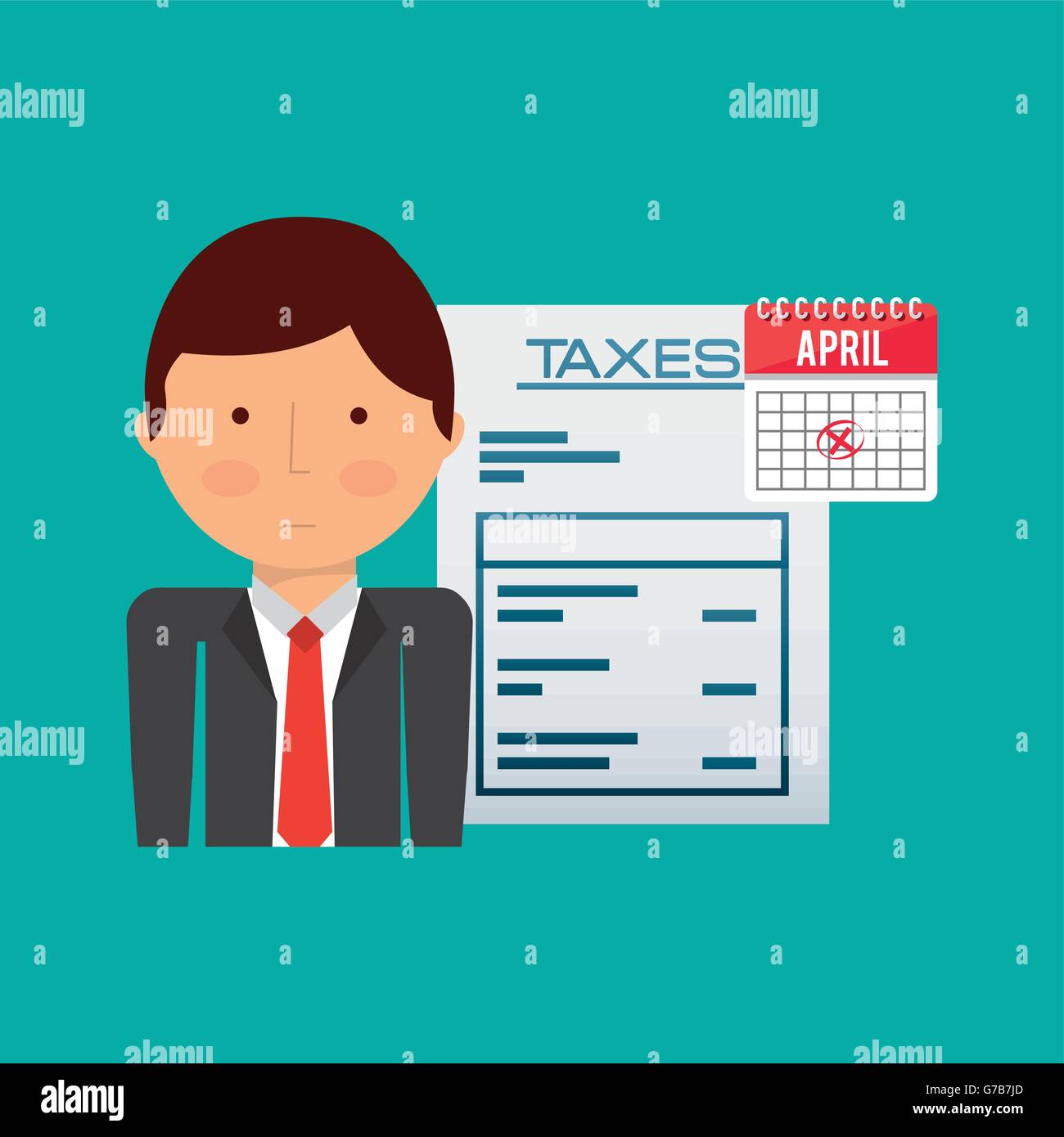 tax time design Stock Vector Image & Art - Alamy