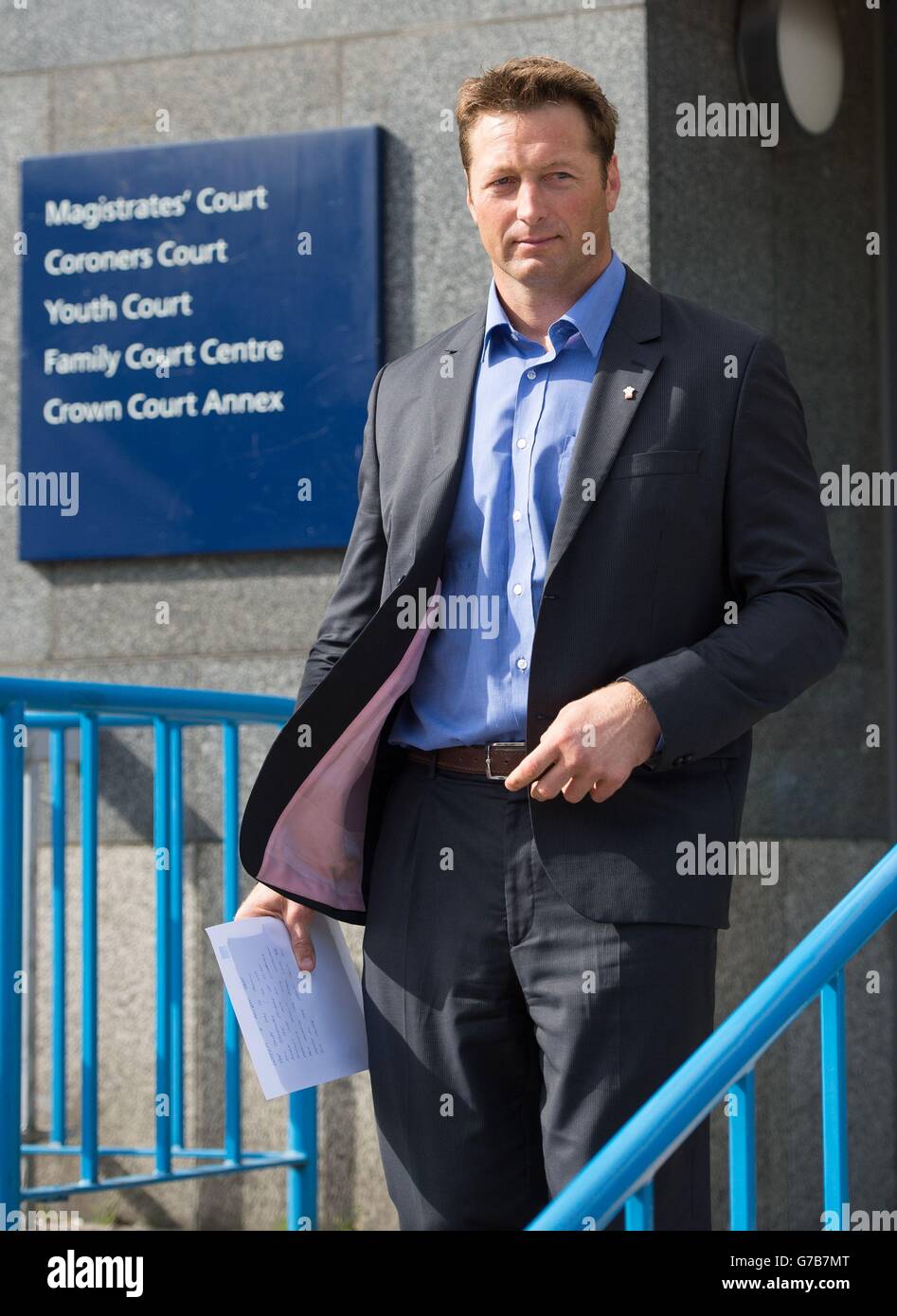 Welsh rugby player ian gough leaving croydon magistrates court hi-res ...