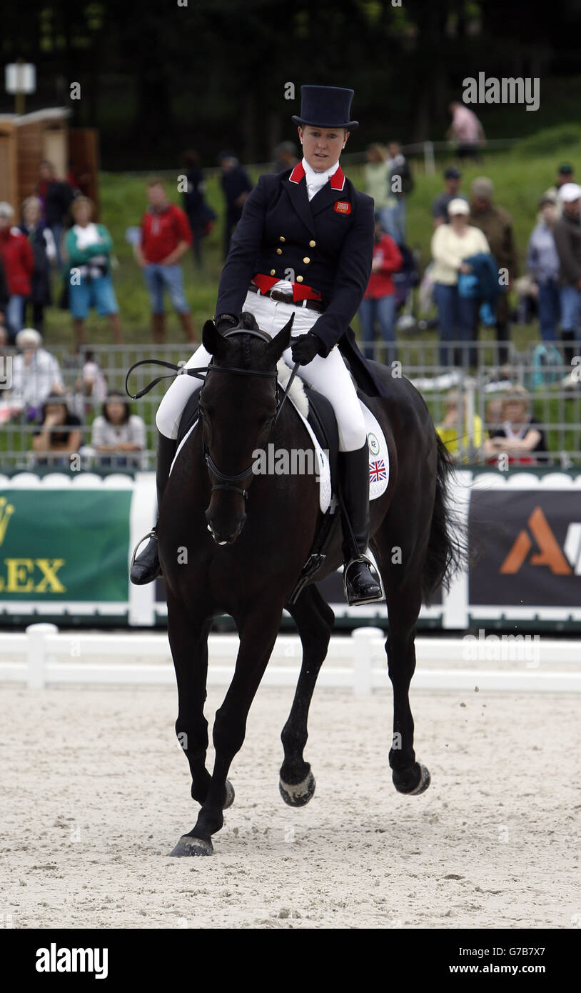 Great Britain's Nicola Wilson riding Annie Clover competes in the ...
