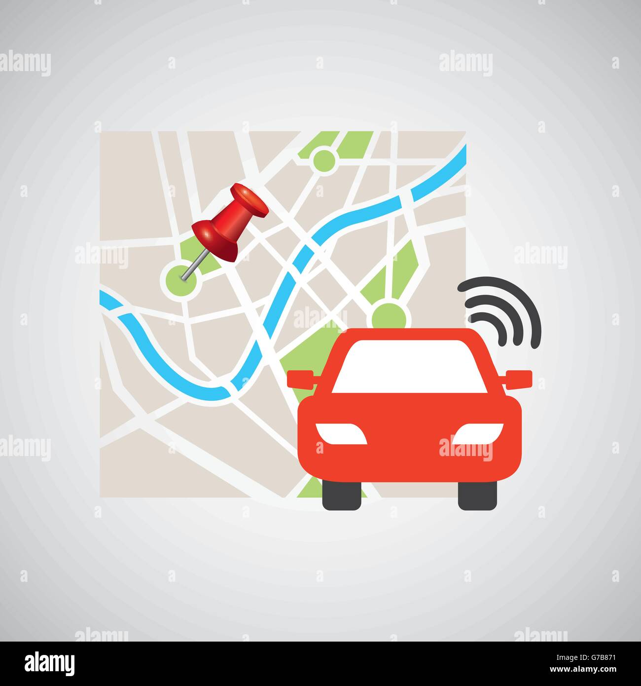 gps service design Stock Vector Image & Art - Alamy
