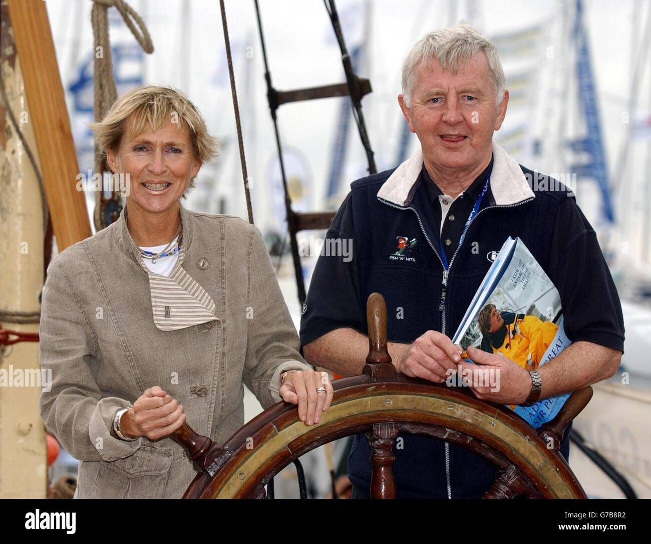 Lady Pippa Blake, wife of the late Sir Peter Blake, and Alan Sefton, a ...