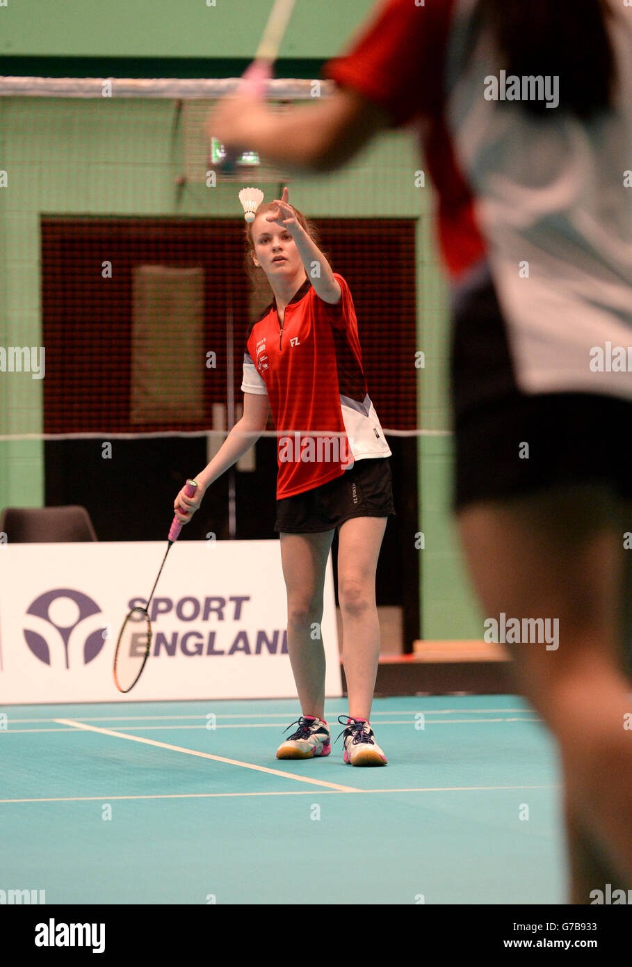 Ulster's Caitlin Steele in the badminton during the Sainsbury's 2014 ...