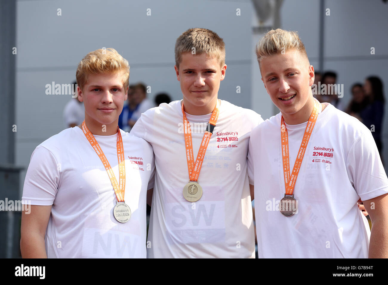 Medal ceremony for the hammer boys gold jake norris hi-res stock ...