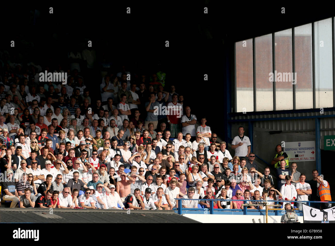 Ipswich town fans in stands hi-res stock photography and images - Alamy