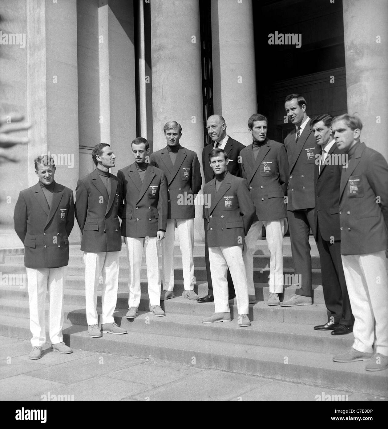 Olympics - The British Army Olympic Team. The British Army olympic team with Sir Geoffrey Baker ...