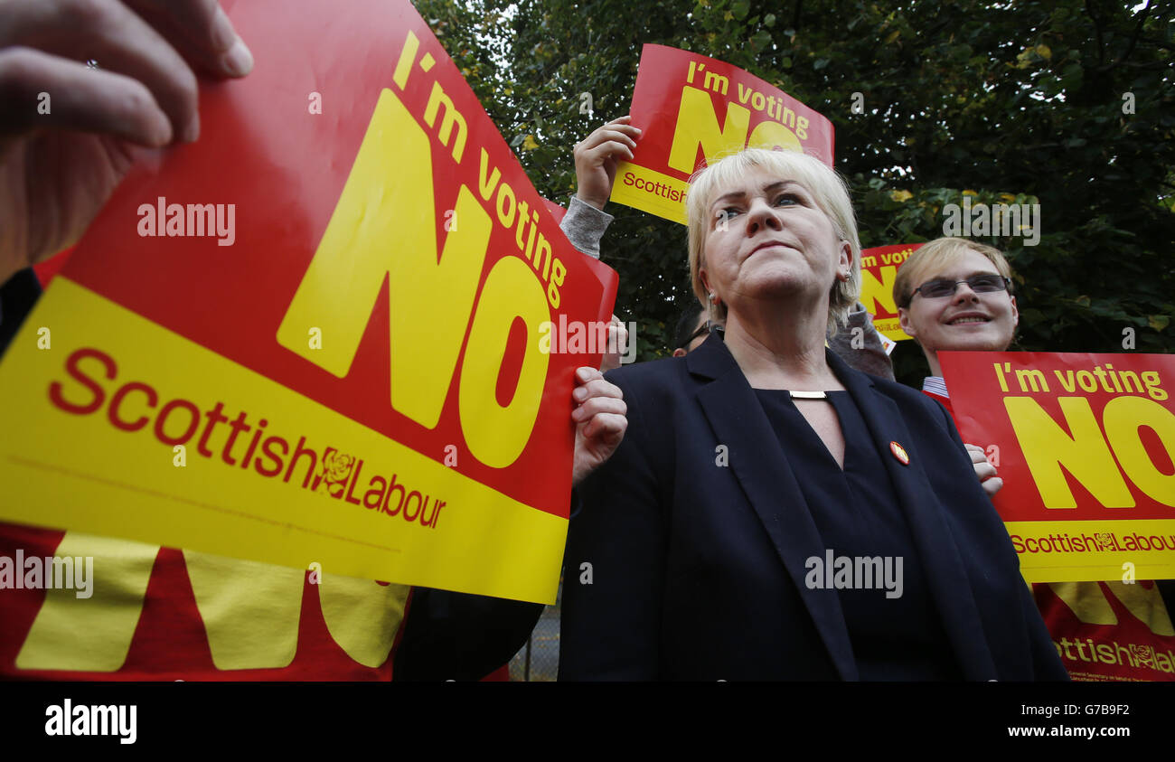 Scottish Labour Leader Johann Lamont in Nicola Sturgeon's Glasgow ...