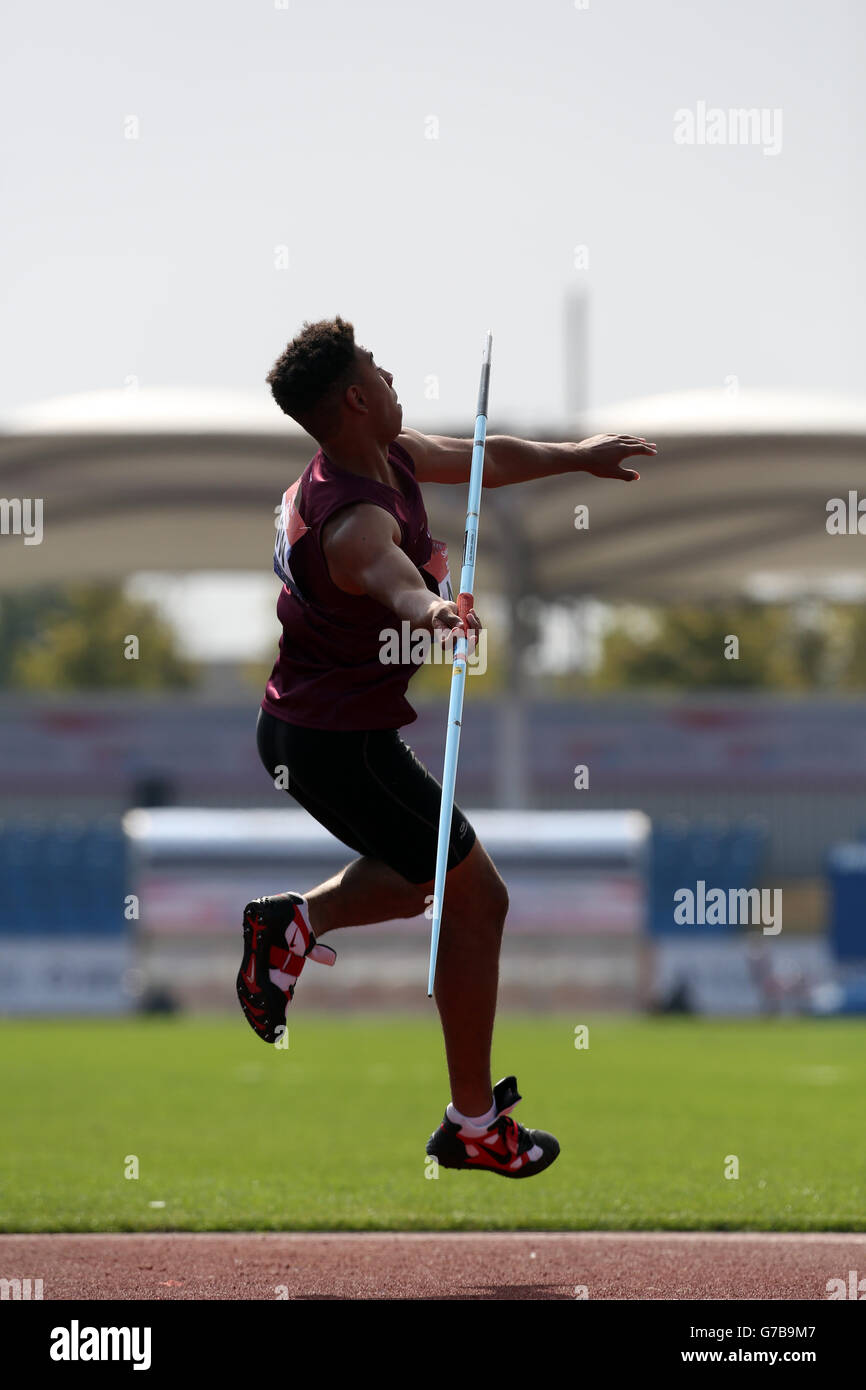 North West's Jaimal Brown in action in the Boys Javelin at the ...