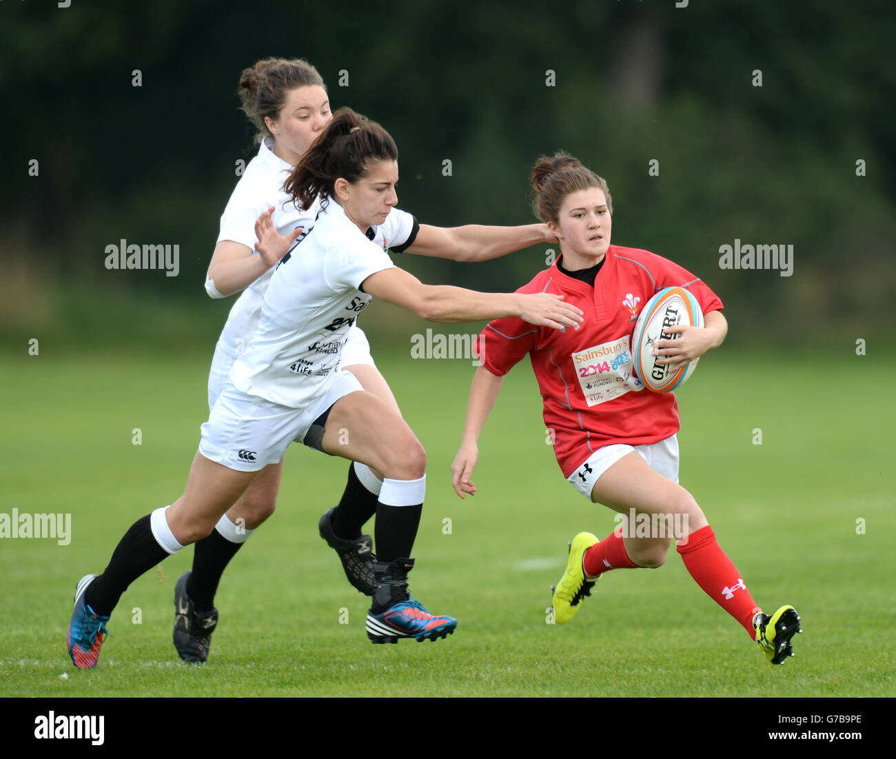 Wales A's Keri Collings (right) and England London and South East's ...