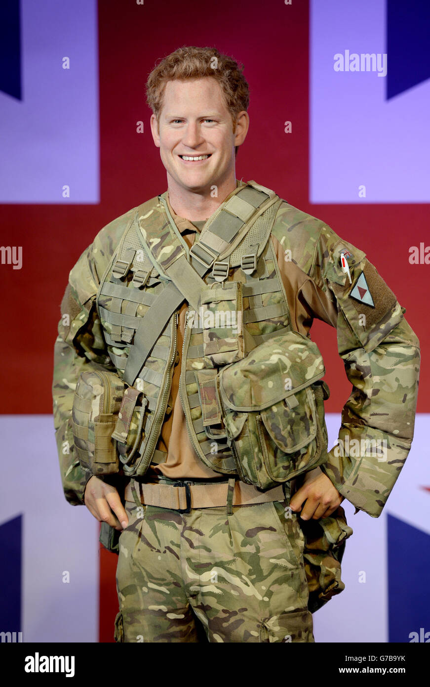 Prince Harry Waxwork - London Stock Photo - Alamy