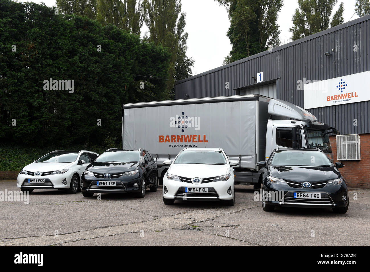 Toyota Fleet Handover to Barnwell - Birmingham Stock Photo - Alamy