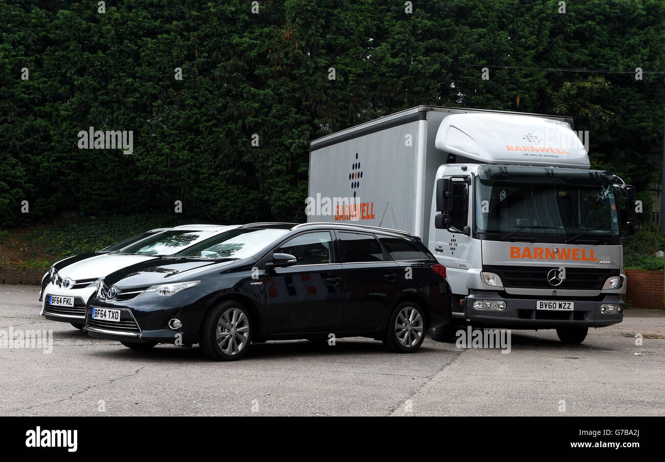 Toyota Fleet Handover to Barnwell - Birmingham. A fleet of Toyota cars ...