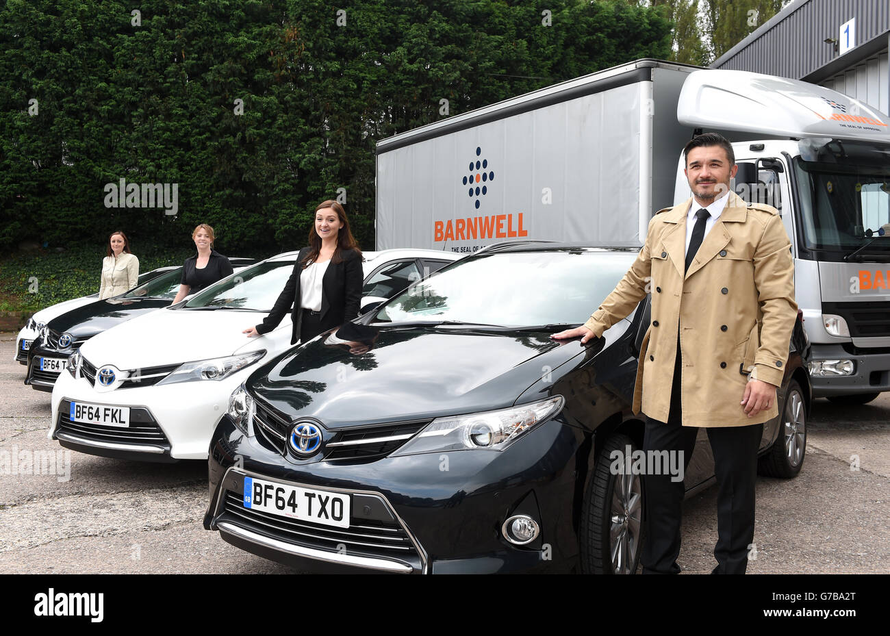 Toyota Fleet Handover to Barnwell - Birmingham. A fleet of Toyota cars ...