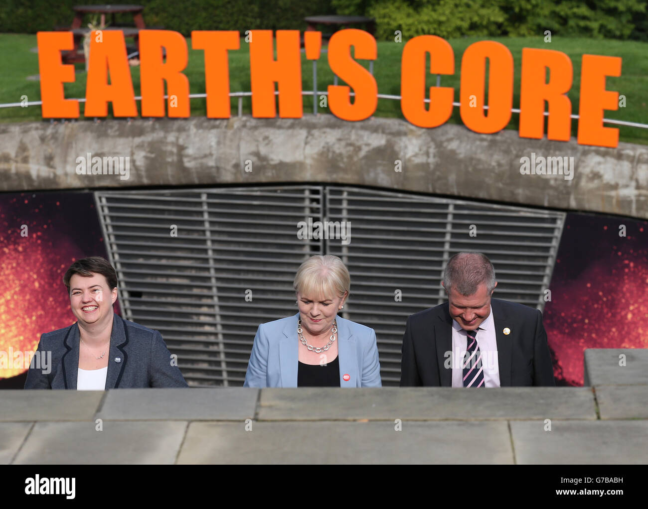 (left to right) Ruth Davidson, Scottish Leader of the Conservatives ...