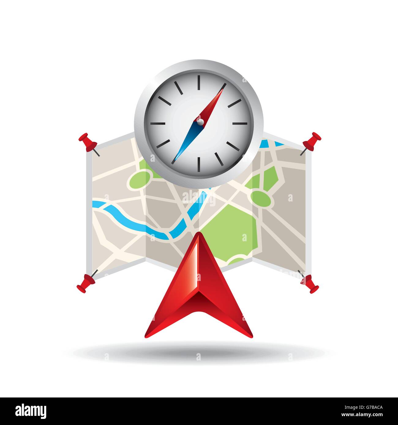 gps service design Stock Vector Image & Art - Alamy