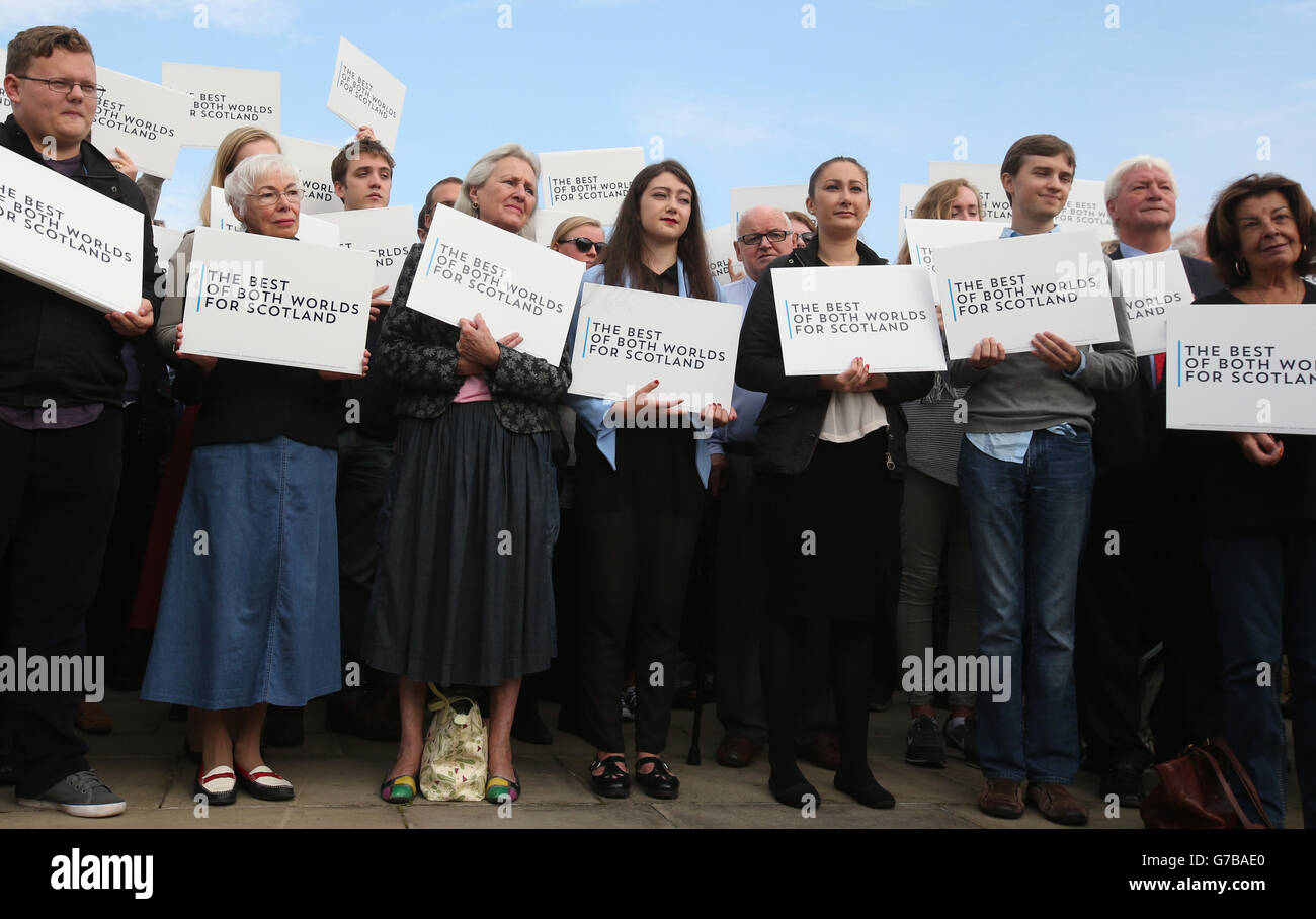 No supporters await the arrival of Ruth Davidson, Johann Lamont and ...