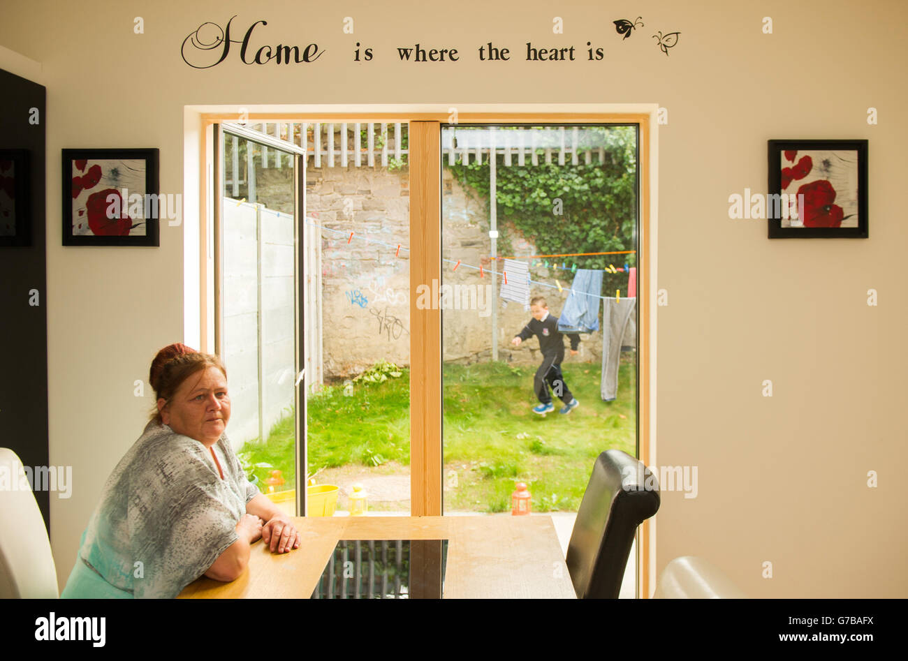 Residents Catherine and Callum McNulty in their new apartment, as 75 ...