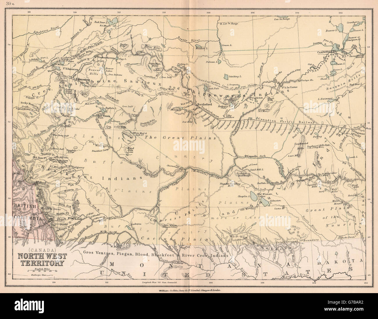 Map of buffalo alberta hi-res stock photography and images - Alamy