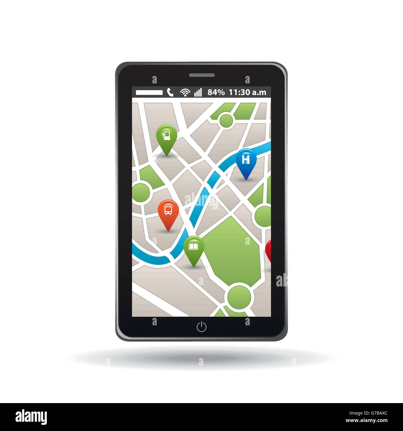 gps service design Stock Vector Image & Art - Alamy
