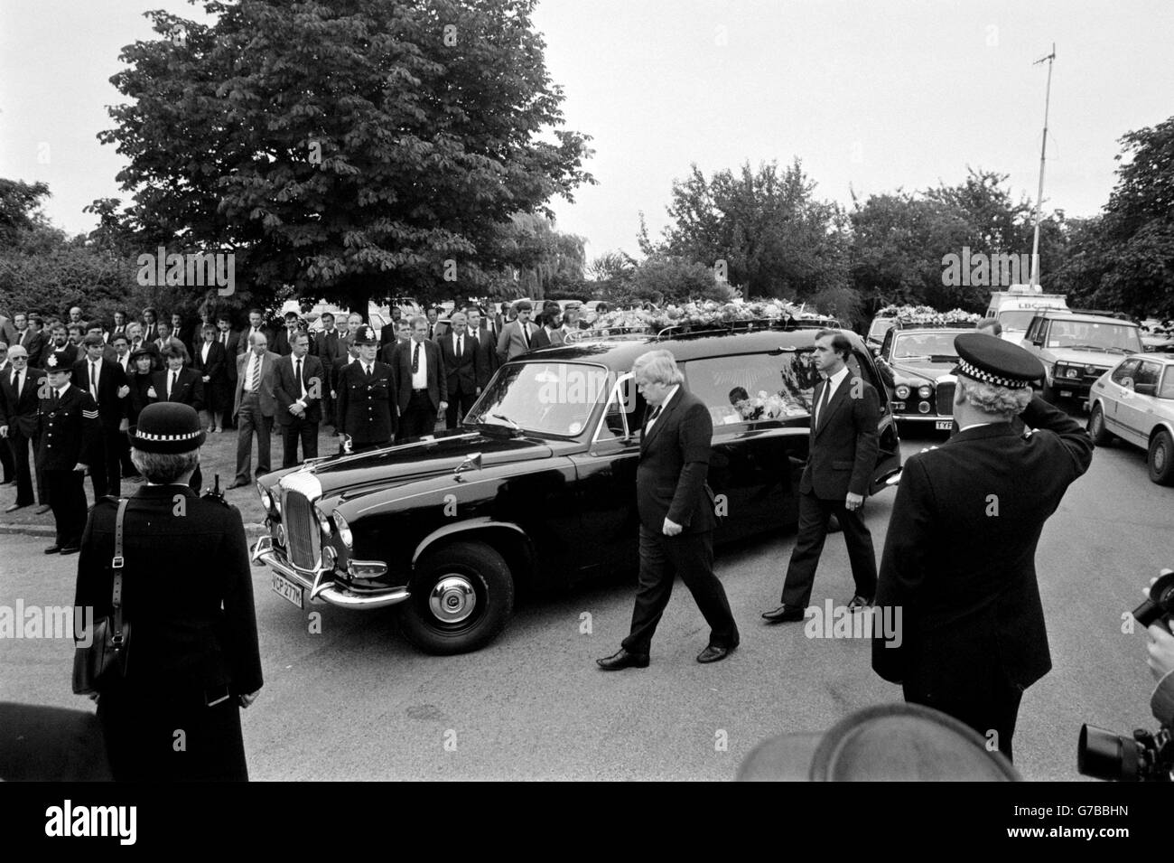 Alan Holmes funeral Stock Photo - Alamy