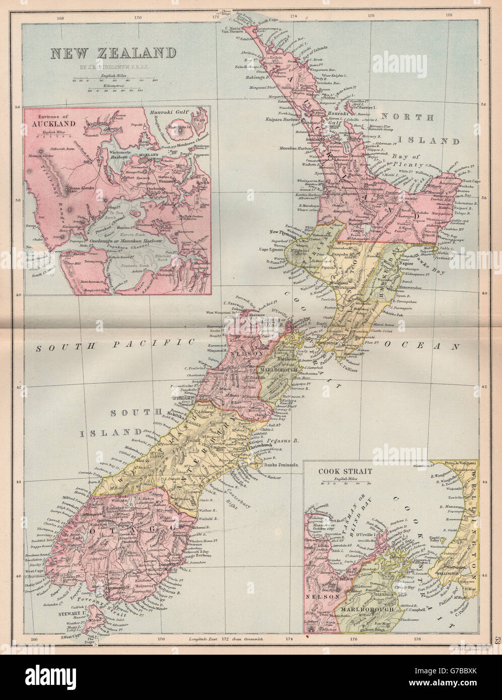Map of auckland new zealand hi-res stock photography and images - Alamy