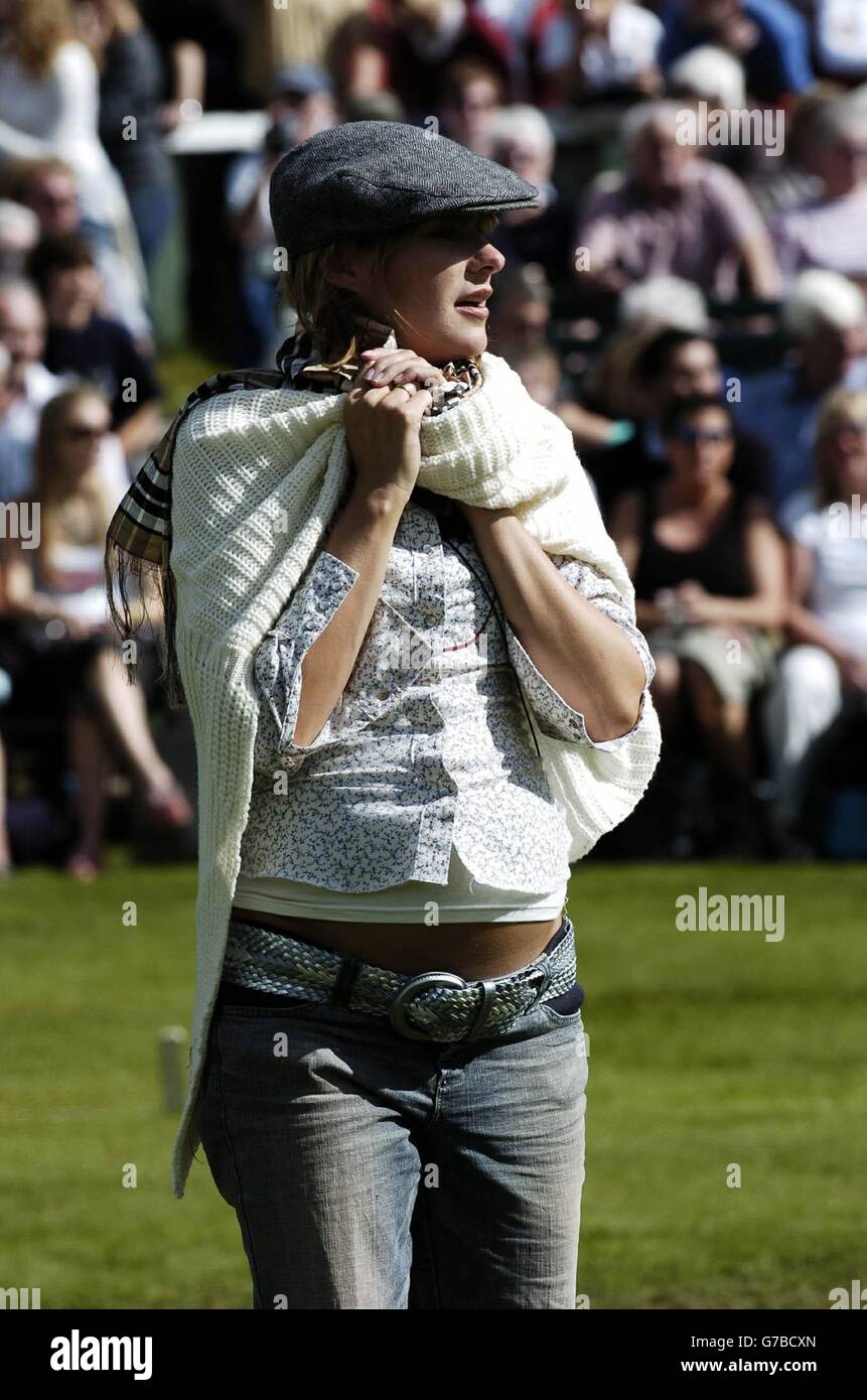 Blue peter presenter liz barker at the braemar highland games hi-res ...