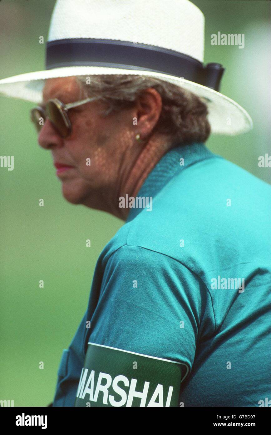 Golf. Alamo English Open. A golf marshall Stock Photo - Alamy
