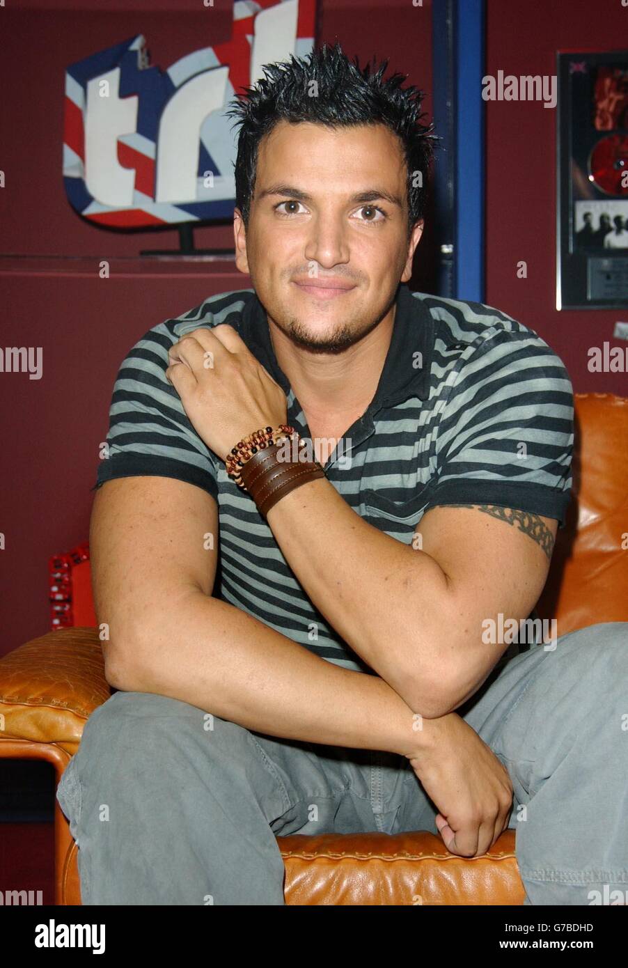 Singer Peter Andre during his guest appearance on MTV's TRL - Total ...