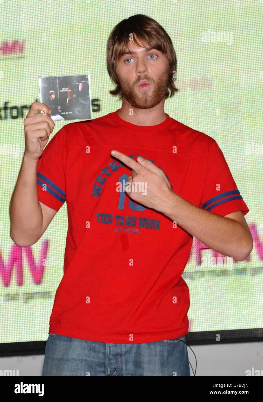 Former Westlife singer Brian McFadden - who changed the spelling of his ...