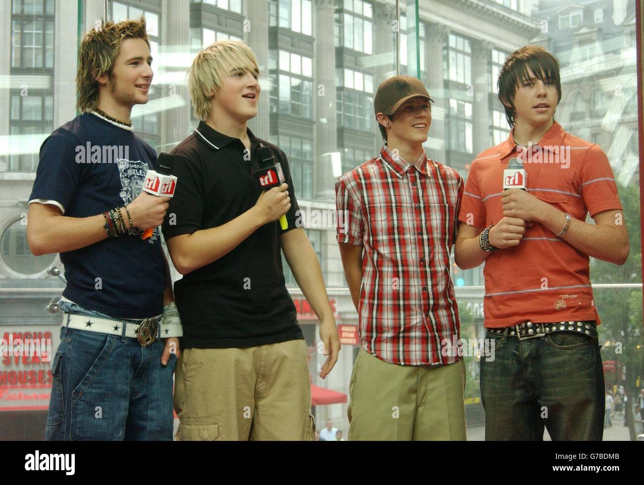 (From left to right) Harry, Tom, Dougie and Danny from pop group McFly ...