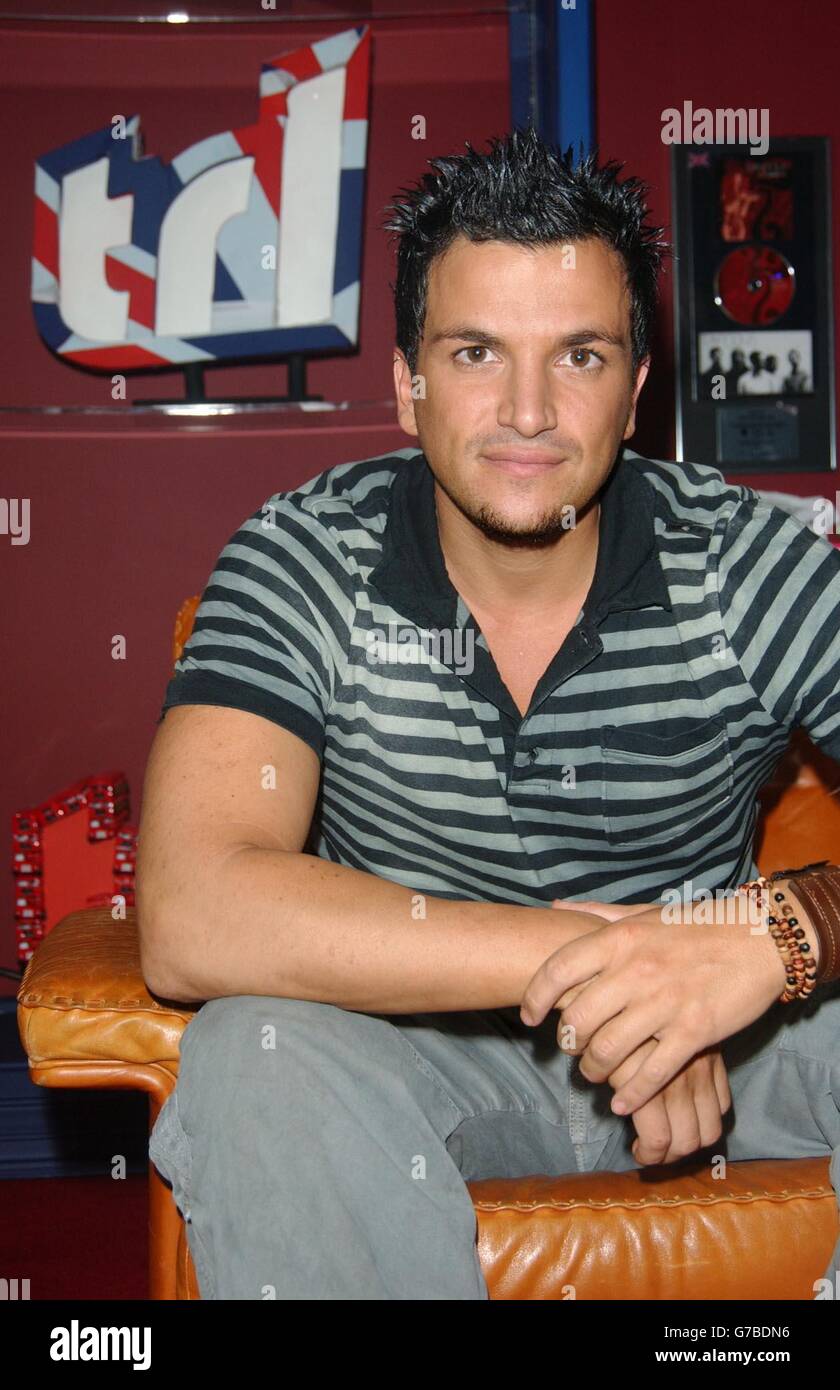 Singer Peter Andre during his guest appearance on MTV's TRL - Total ...