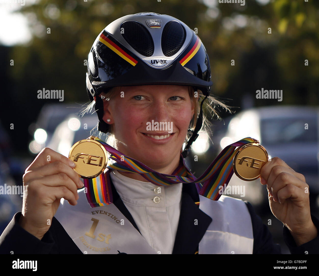 Germany's Sandra Auffarth after winning the individual Gold and team ...