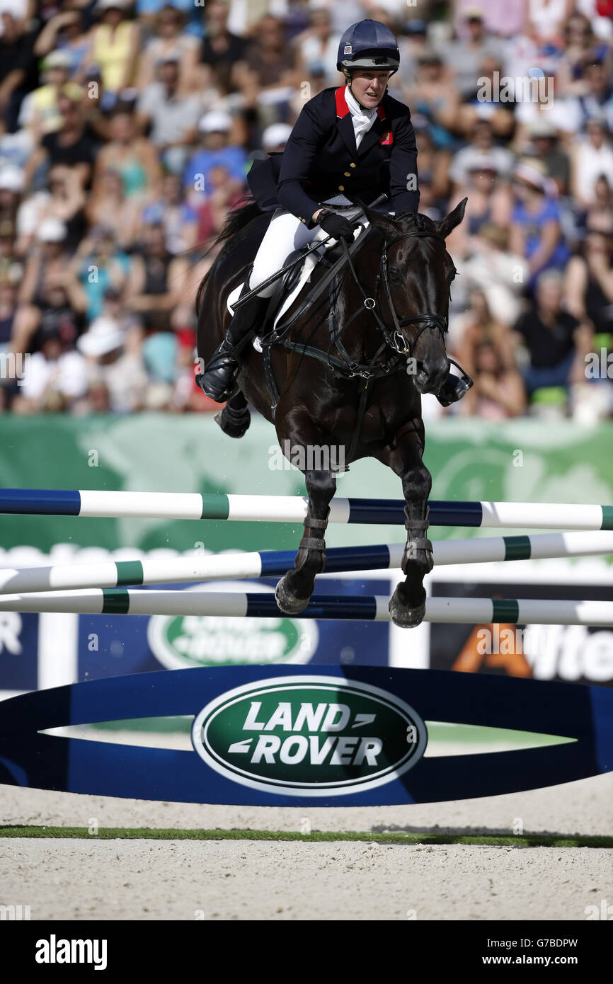 Great Britain's Nicola Wilson riding Annie Clover in the Eventing ...