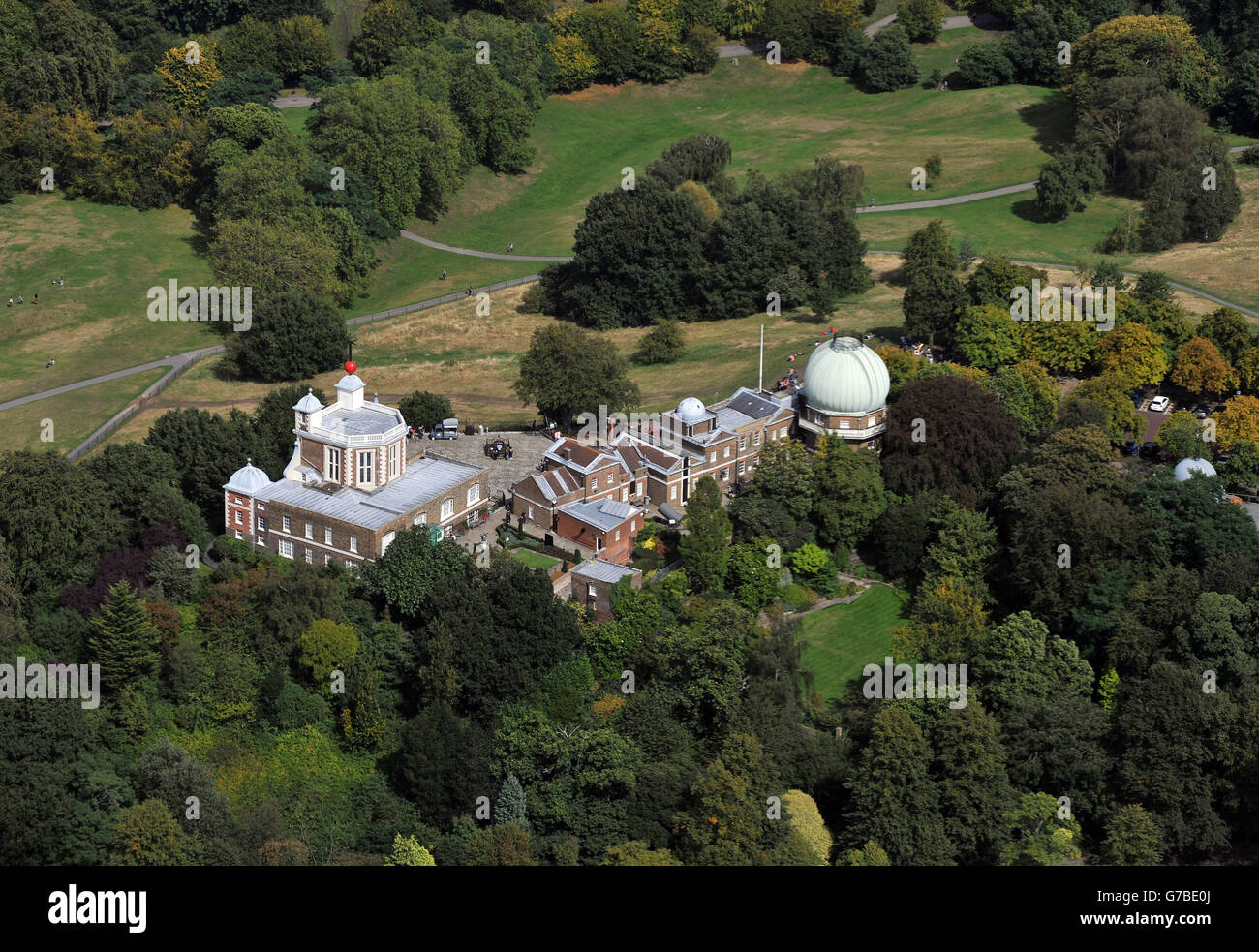 An aerial view of the royal observatory hi-res stock photography and ...