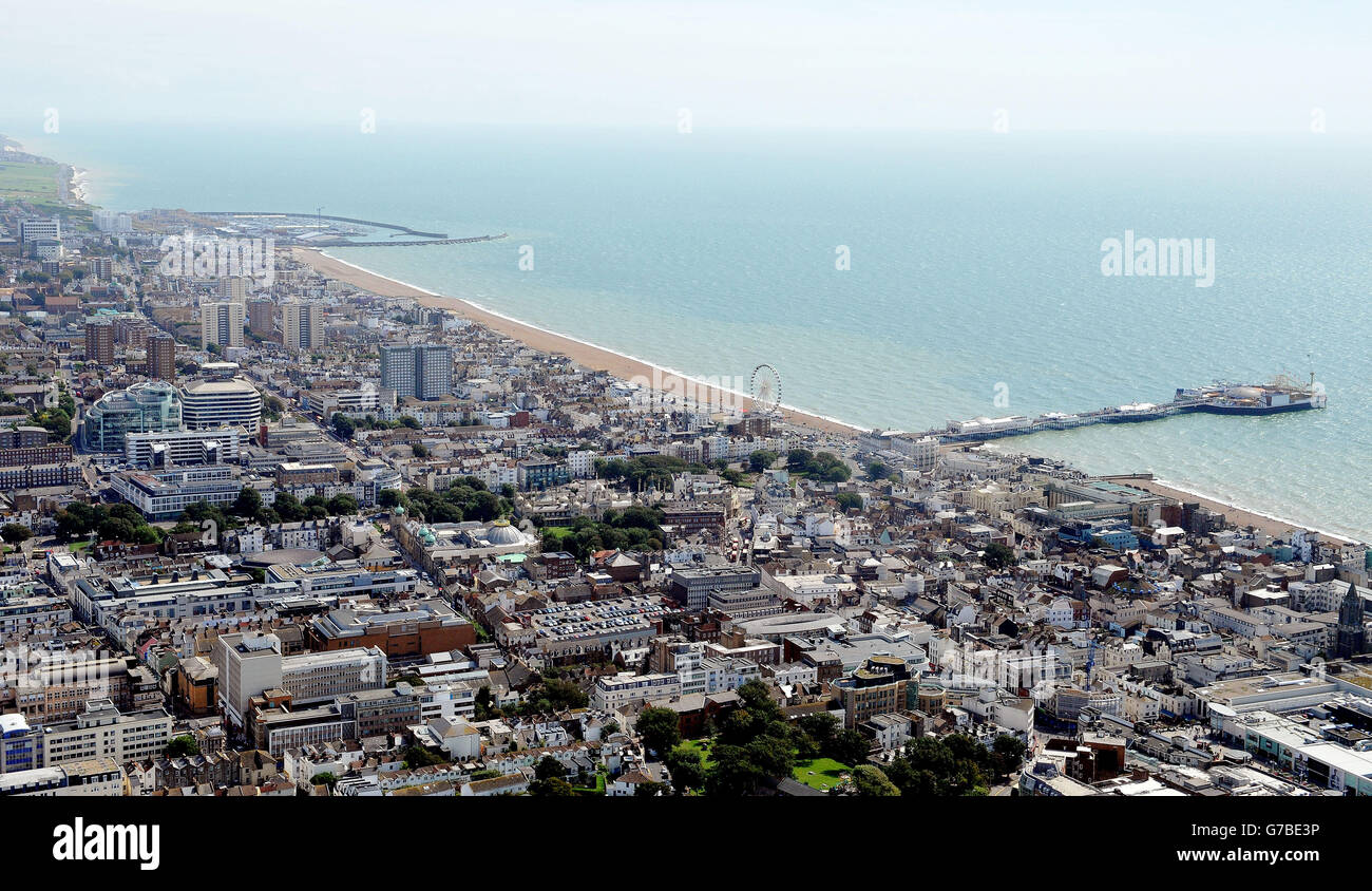 A aerial view housing in brighton hi-res stock photography and images ...