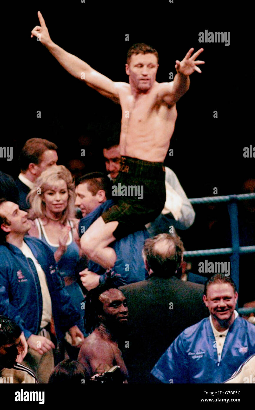 Boxing - WBO Super-Middleweight Championship of the World Stock Photo ...