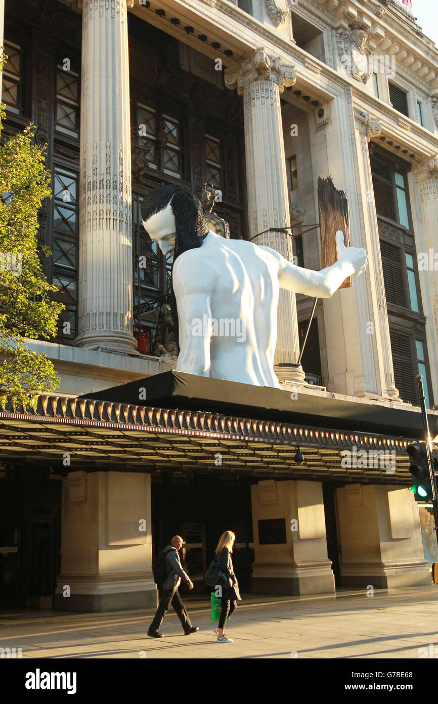 Rick Owens statue installation Stock Photo - Alamy