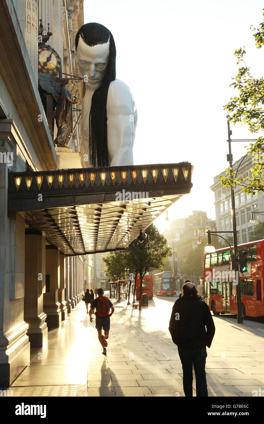 Rick Owens statue installation Stock Photo - Alamy